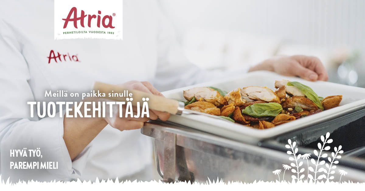 Tuotekehittäjä - Atria Suomi Oy - Työpaikat - Duunitori